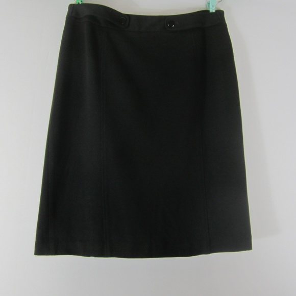 Talbots | Skirts | Talbots 6 Black Wool Blend Knit Skirt Made Japan ...